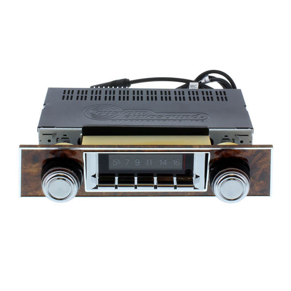 1968 Pontiac Firebird Radio With Bluetooth USA-740 Burlwood Bezel ...