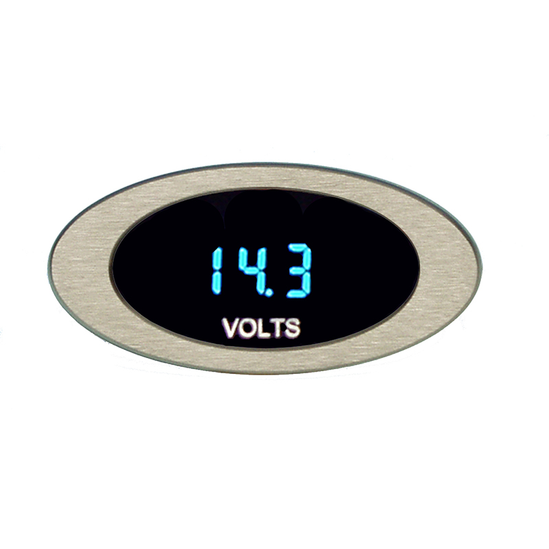 Dakota Digital Ion Series Voltmeter, Satin Blue: Classic Car Interior