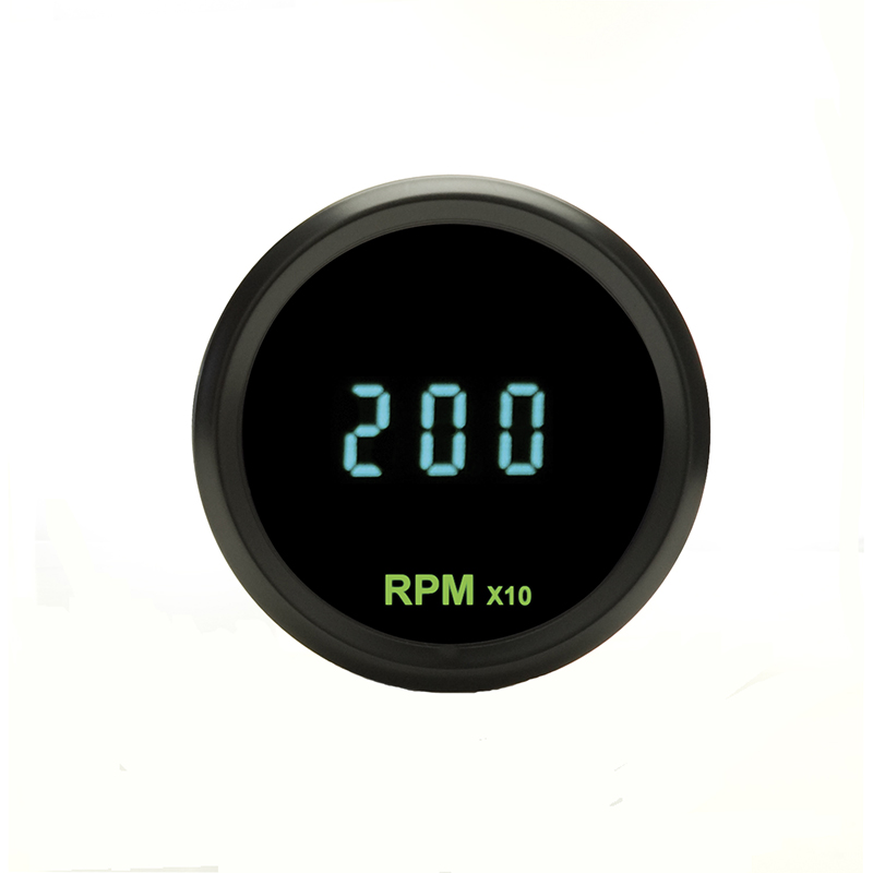 Dakota Digital Round Mini tachometer, 2-1/16", Black Teal: Classic Car ...