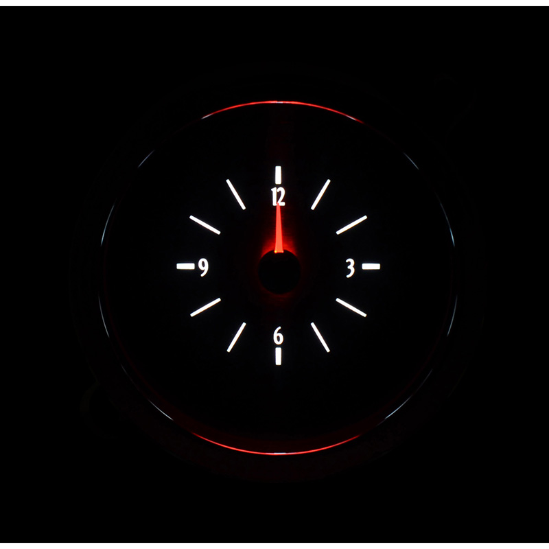 Dakota Digital 1942-48 Ford Car Analog Clock, Black Alloy Style Face ...