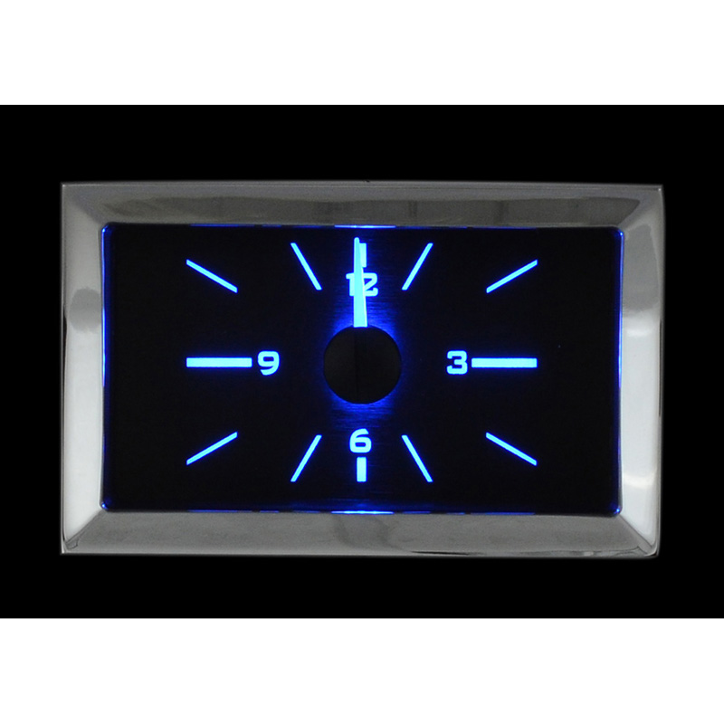 Dakota Digital 1957 Chevy Car Analog Clock, Black Alloy Style Face ...