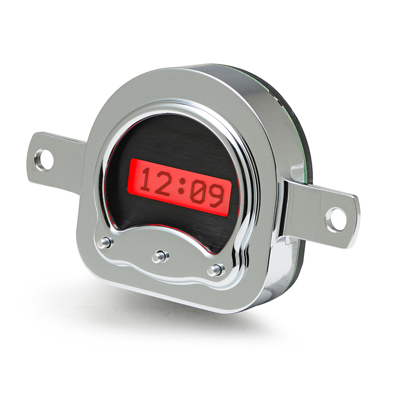 Dakota Digital 1951 Ford Car Digital Clock,Black Alloy Style Face, Red ...